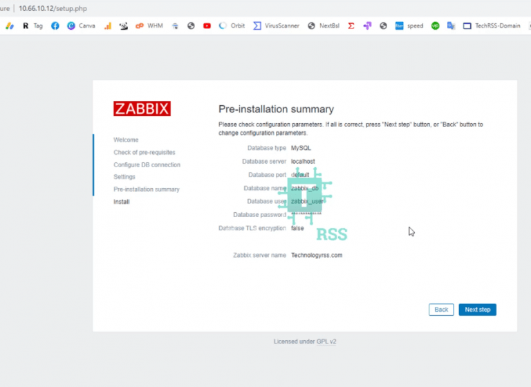 zabbix-pre-installation-summary - TechnologyRSS