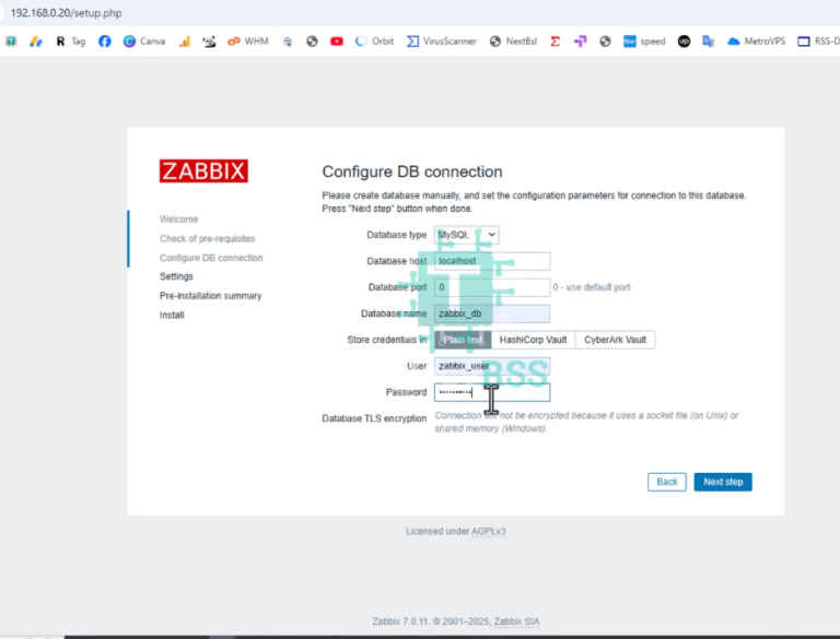 zabbix7.0-install-configure-db-connection - TechnologyRSS