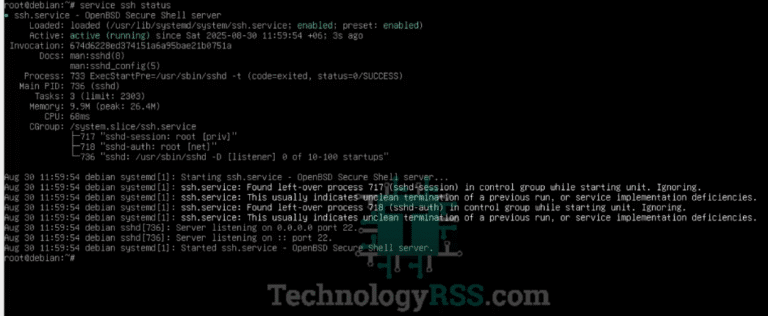 How To Enable SSH On Debian 13 Server - TechnologyRSS
